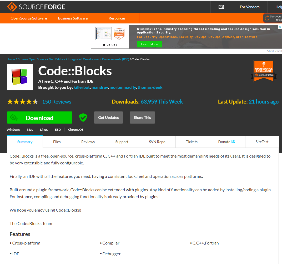C언어 프로그래밍 IDE 설치 방법 [Code::Blocks(코드블록)] :: 모비아트 연구실