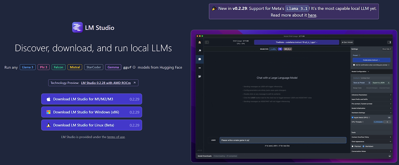 생성형 AI 플랫폼 소개 - Ollama, GPT4All, LM Studio, Msty