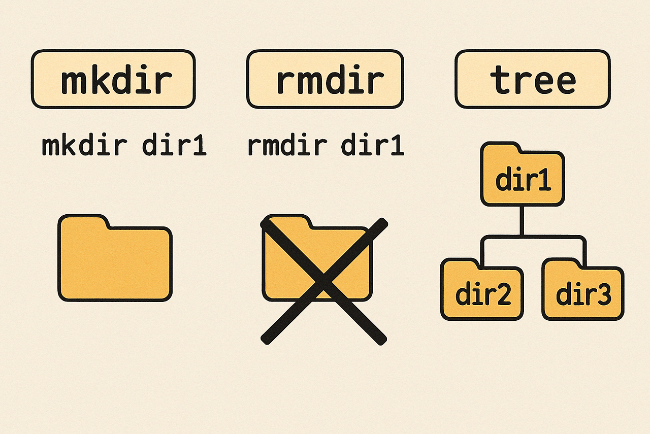 리눅스 기본 파일 시스템 명령어: mkdir, rmdir, tree 완벽 가이드