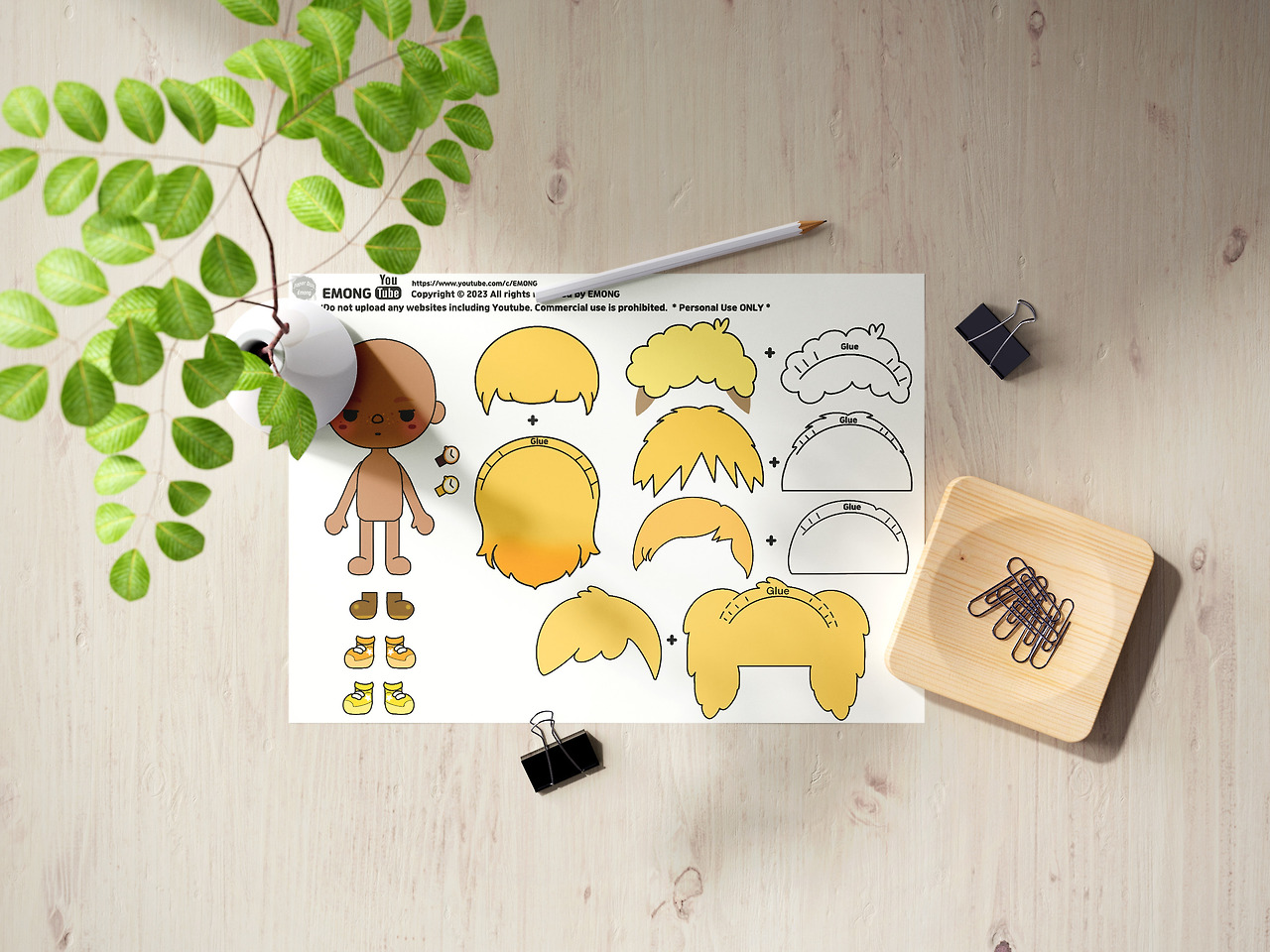 Sanrio GUDETAMA Paper Doll | TOCA BOCA Paper Dolls 산리오 친구들 구데타마 종이인형 ...