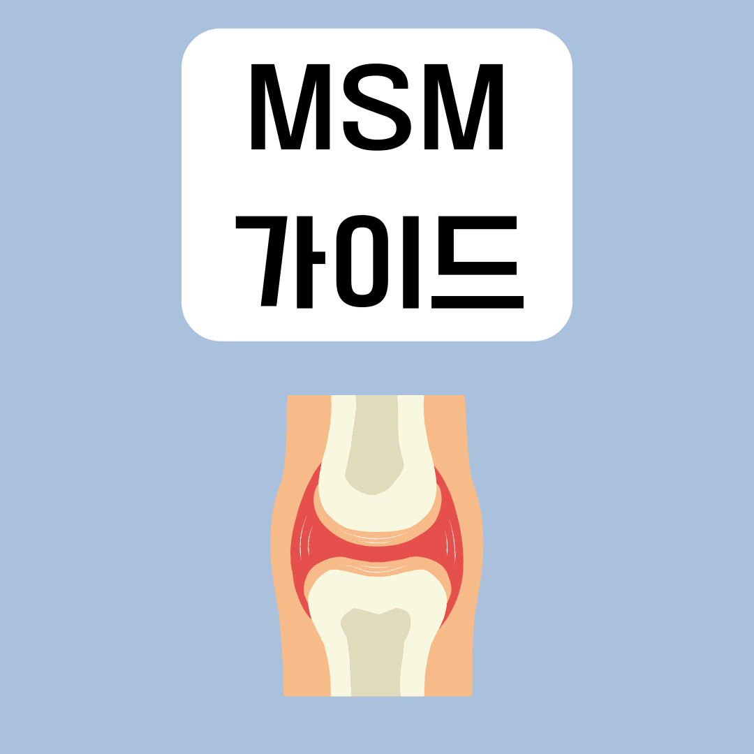 메틸설포닐메탄msm 잘 알고 계신가요