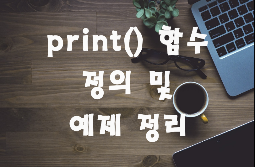 Python Print 함수 정의 및 예제 정리