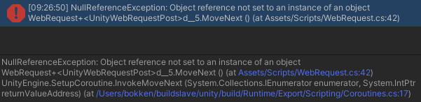 [c#] NullReferenceException: Object reference not set to an instance of an object webrequest ...