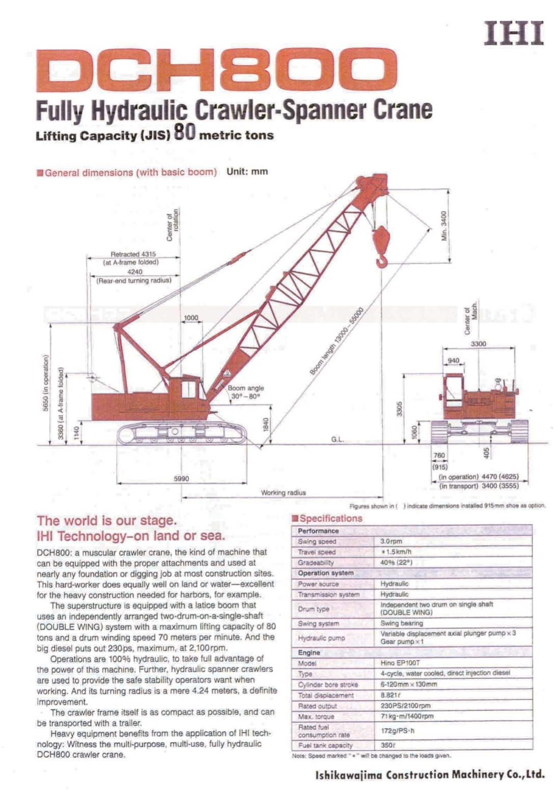 [매뉴얼] IHI DCH 800 80t + Clamshell :: 건설장비 사고사례 및 법규