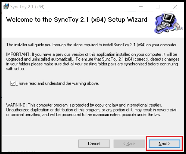 파일 백업(동기화) 프로그램 - SyncToy
