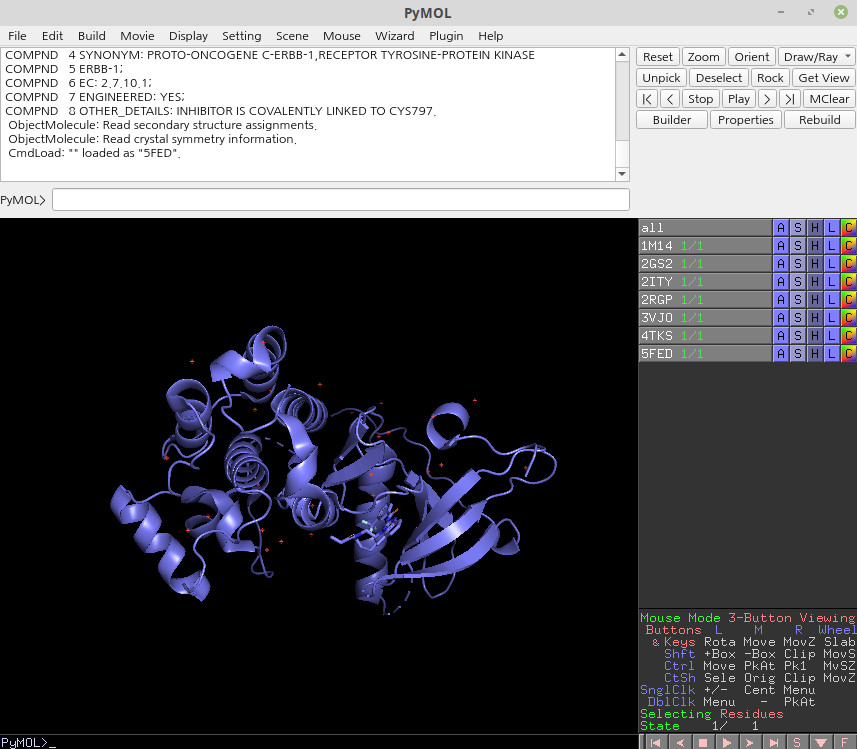pymol 사용법: 구조 정렬 후 출력