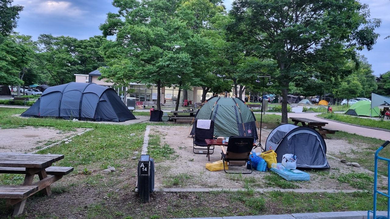 설악산 설악동 캠핑장 야영장 배치도 A영지 국립공원야영장예약 정보
