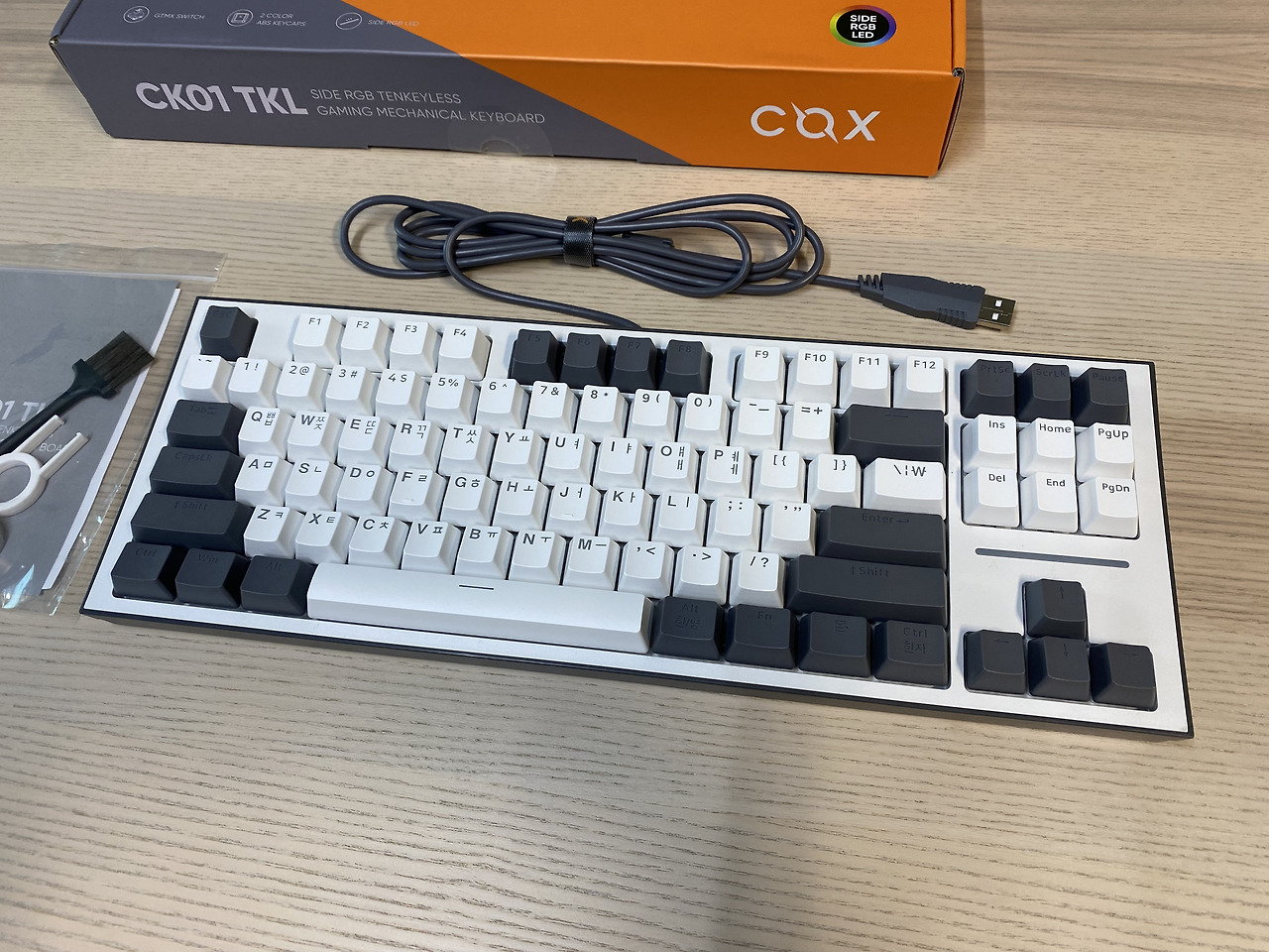 콕스 COX CK01 TKL 기계식 텐키리스 게이밍 키보드 사용 후기