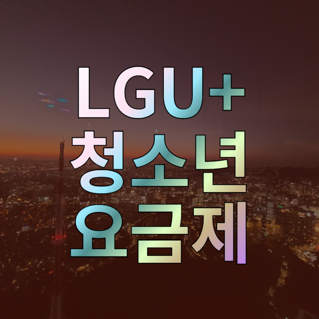 Lgu 청소년 요금제 정리 Lg유플러스 청소년 요금체 추가 혜택 정리