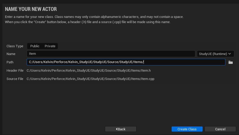 4. Actor Class & Debug(1)