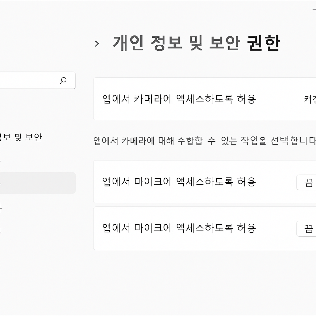 🔒 윈도우에서 꼭 해야 할 개인정보 보호 설정 7가지