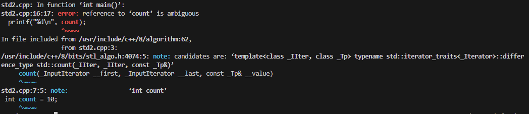 [c++] std namespace / header file