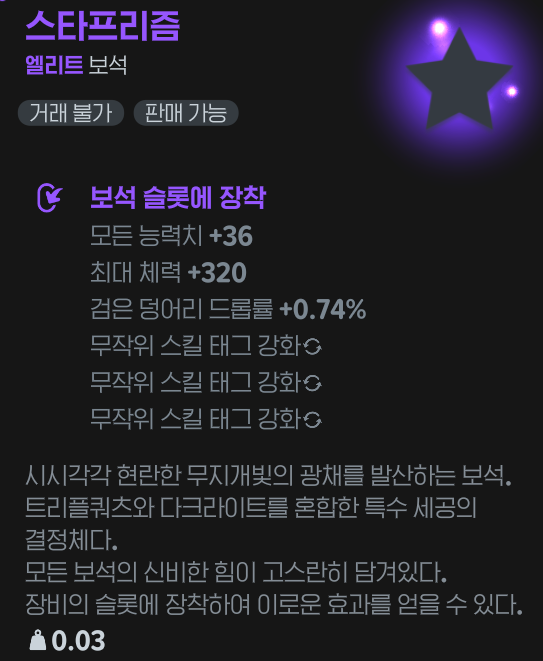 마비노기 모바일 공략 보석 티어 정리 보석 옵션 정리 합성 레시피 정리