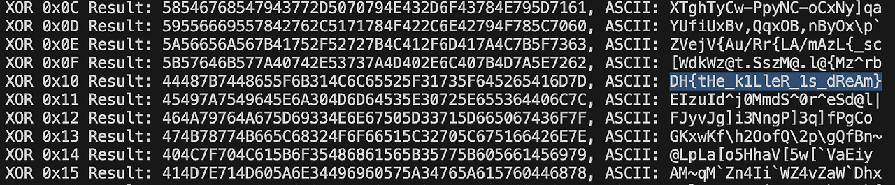 [dreamhack] SingleByteXor