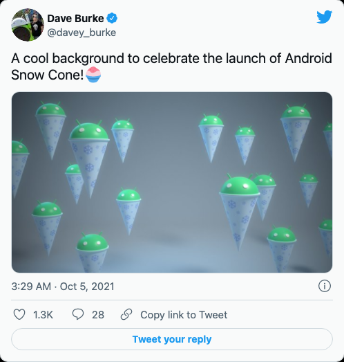 Android 12 공식 명칭 “Snow Cone” ... 다시 디저트 이름 사용