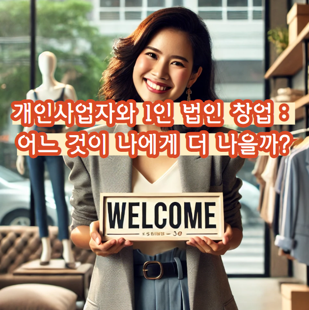 개인사업자와 1인 법인 창업 어느 것이 나에게 더 나을까