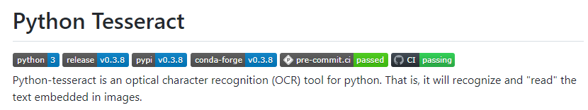 pytesseract 사용방법
