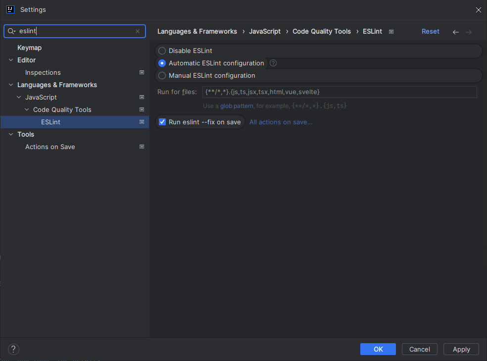 ESLint, Prettier 적용 (IntelliJ, WebStorm)