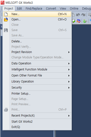 미쓰비시 PLC FX5UC CPU 485 모드버스RTU (MODBUS RTU) MASTER 설정방법