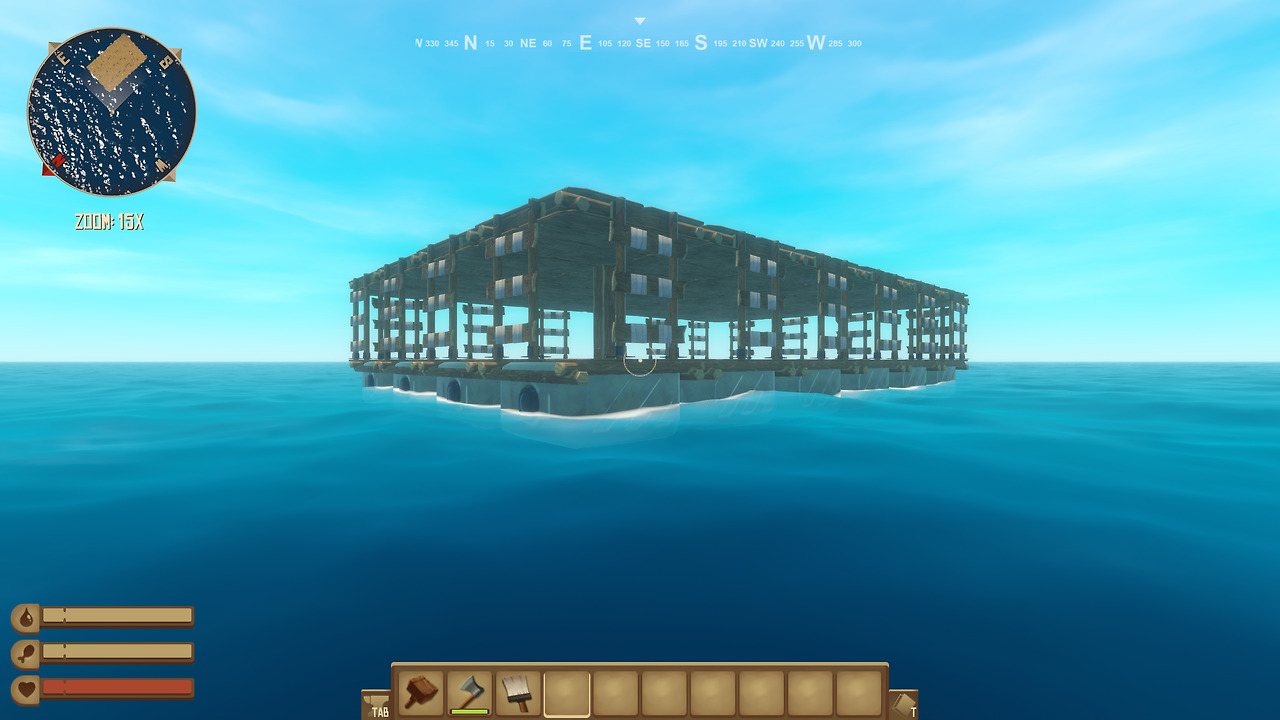 RAFT 추천 모드 기둥없이 건축을 쉽게! :: PLAY BAE (플배)