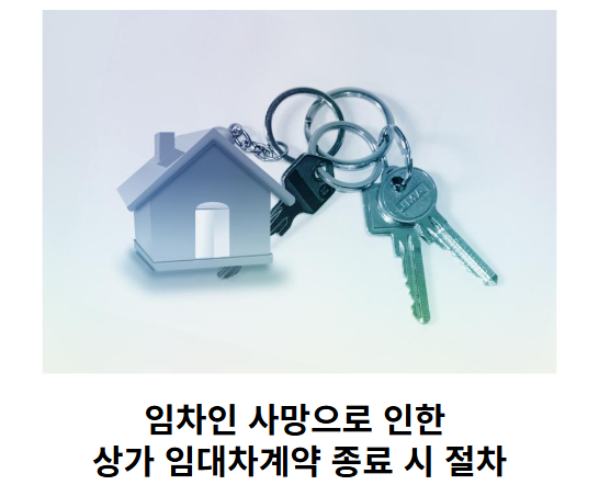 임차인 사망으로 인한 상가 임대차계약 종료 시 절차