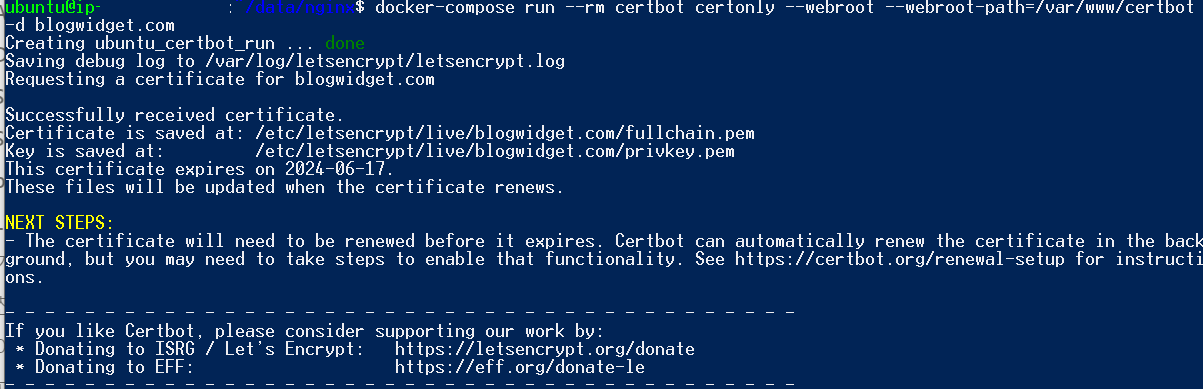[INFRA] Docker에서 Nginx 컨테이너 실행과 https 설정하기