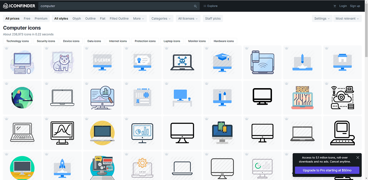 무료 아이콘 사이트 추천 : Flaticon, iconfinder