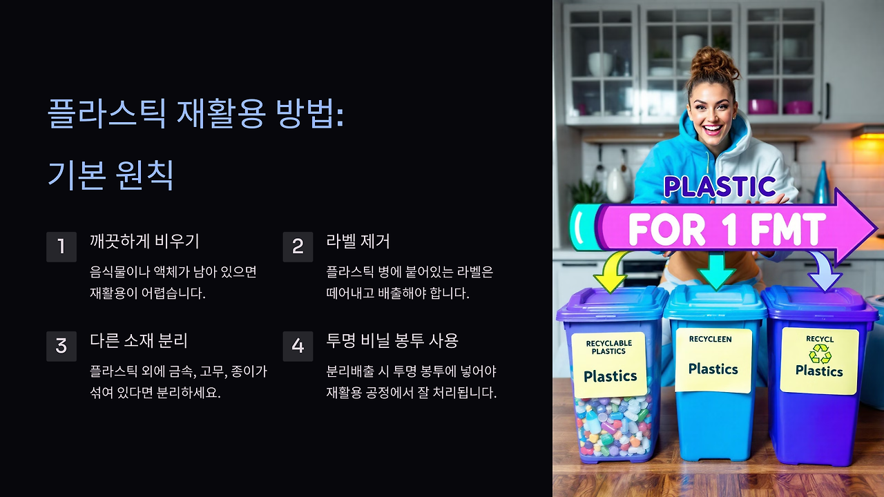 플라스틱 재활용 방법 종류별 재활용 가능 여부와 올바른 분리배출 요령