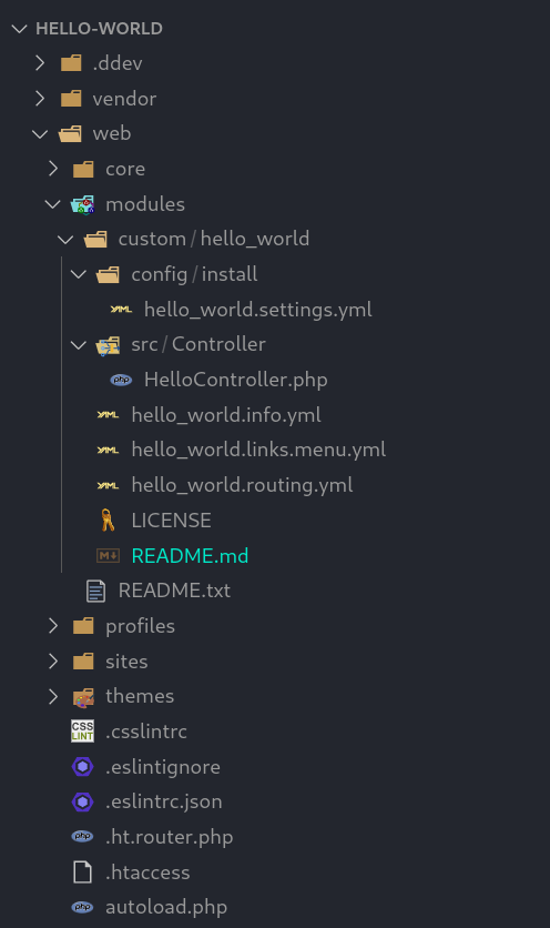 Drupal11 Custom Module Hello World