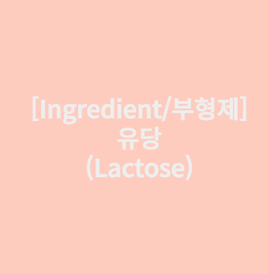 1. 유당의 구조 (Structure)