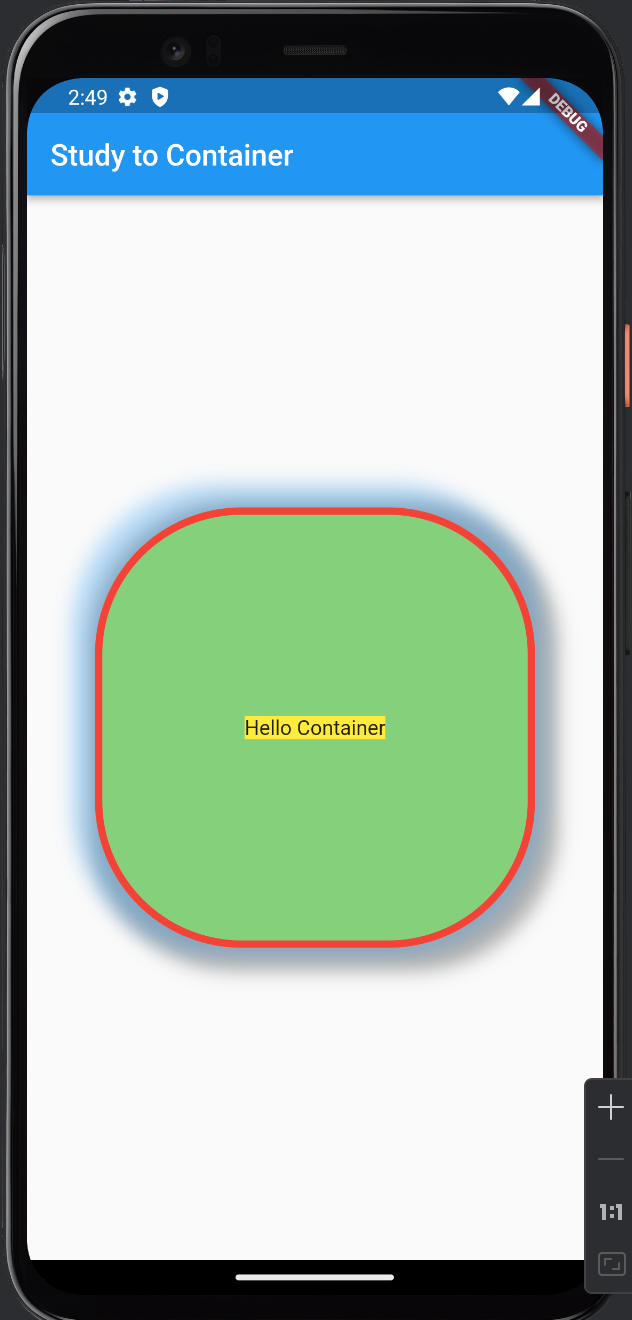 Flutter 기초 - Container, Center Widget (11)