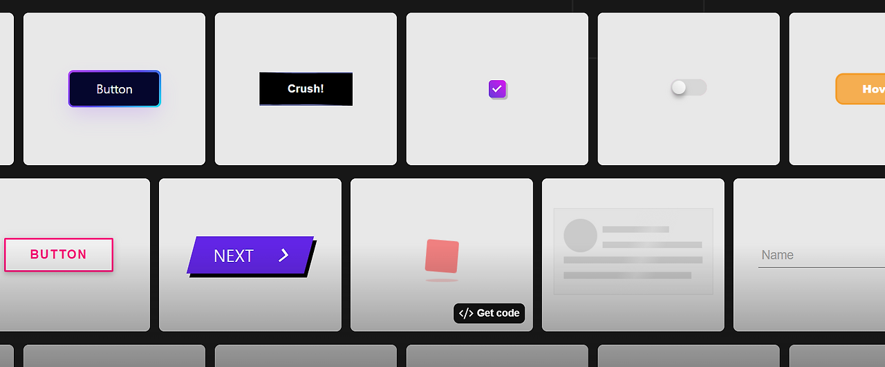 uiverse.io - 오픈소스 UI 속성 사이트 (HTML+CSS)