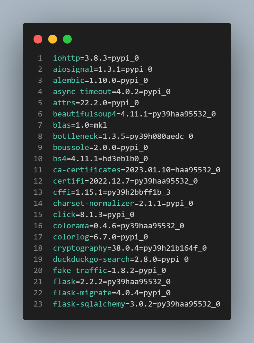 requirements.txt에 버전이 안써있고 경로가 써있을때 해결 방법(conda 사용자)