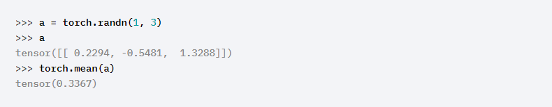 [PyTorch] torch.tensor.float(), torch.mean()