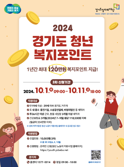 경기도 청년 복지포인트 신청 방법과 지급일 필요 서류 사용처 2차 3차