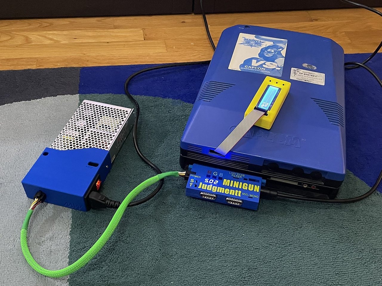 미니 슈퍼건으로 CPS2 플레이 Mini Supergun