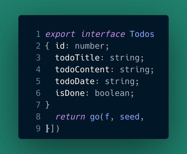 Typescript: interface