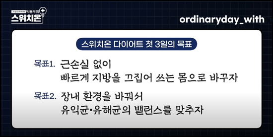 단기간 5kg 감량 박용우 스위치온 다이어트 후기 And 식단표 공개 4주 실전 기록