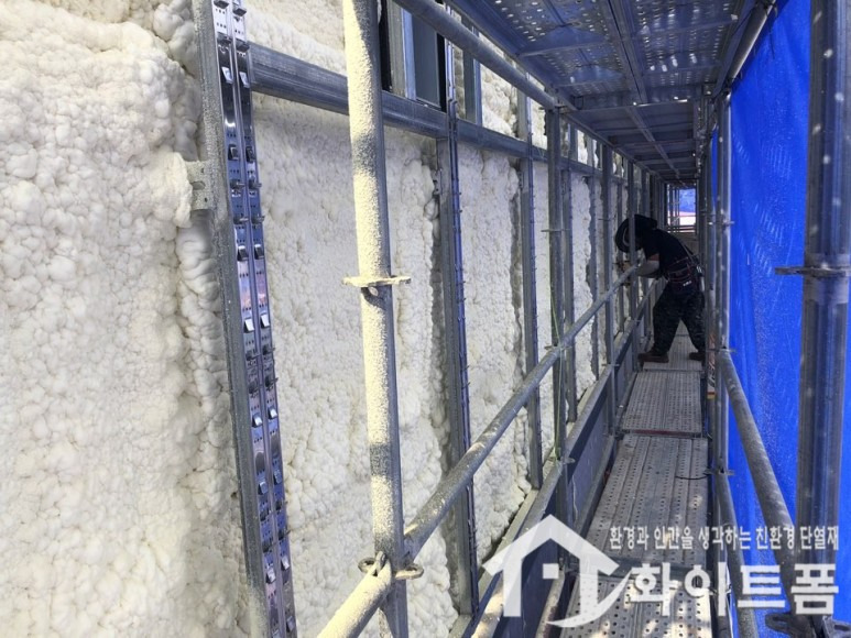 남원 월락정수장 신축건물 단열 친환경 단열재 화이트폼수성연질폼 수성연질우레탄폼 시공2