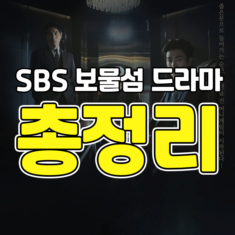 SBS 보물섬 드라마 원작 및 1화 줄거리 등장인물 배우 OTT 다시보기 정보 완벽정리