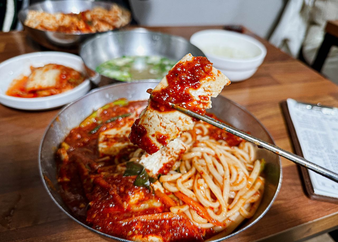 대전 선화동 광천식당 매운 양념면을 파는 두부두루치기 맛집