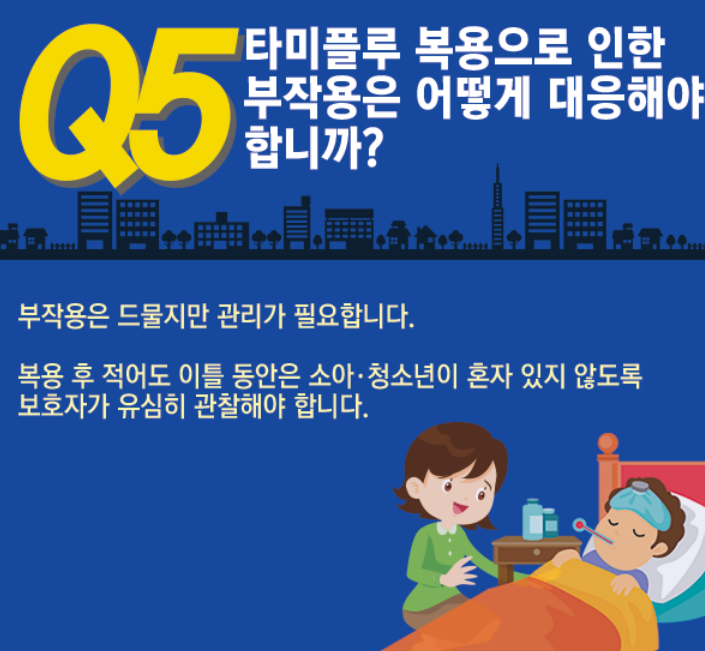 독감치료제 주사 치료방법 종류타미플루 리렌자 증상 부작용 총정리