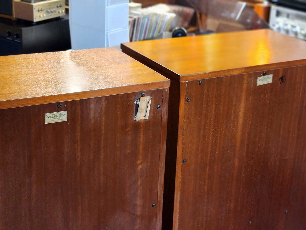 영국 Tannoy 탄노이 명기 Hpd385a Rectangular스피커 입니다 렉탱귤러 오리지널 인클로우져수납 극상품