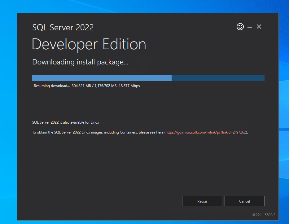 MSSQL 2022 설치 :: 반달