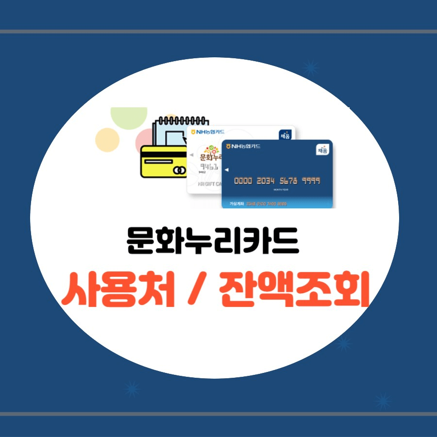 정확한 정보 2024 문화누리카드 사용처 온라인 사용처 잔액조회