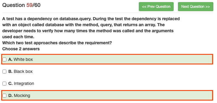 (59/60) A test has a dependency on database.query. During the test the ...