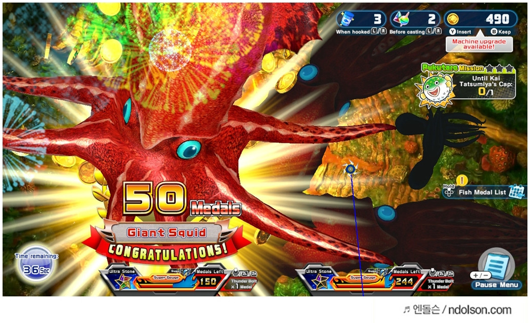 닌텐도 스위치 낚시 4인용 게임 Ace Angler 앵글러 낚시 스피릿 파닥파닥 즐거운 수족관