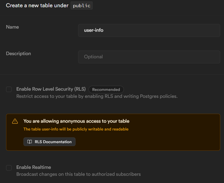 Supabase Supabase 로 백엔드 없이 Database 구축하기기본 사용법