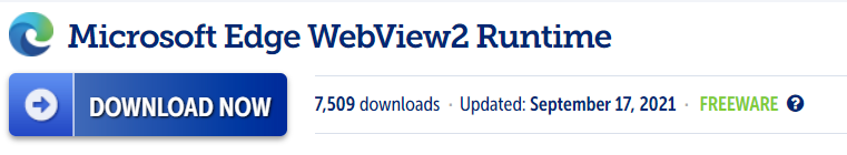 Microsoft Edge WebView2 런타임에 대해서.