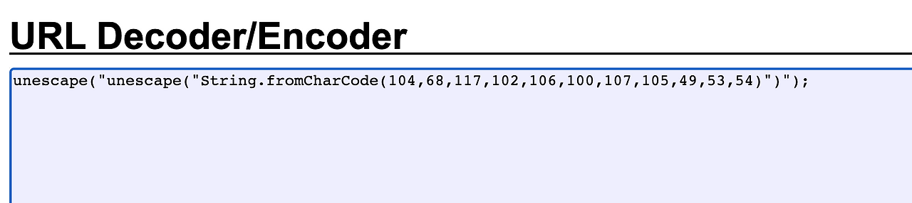 rootme - Javascript - Obfuscation 2
